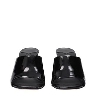 Jimmy Choo London Womens Black Leather Platform Sandals