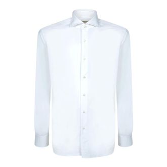 Dell'Oglio Homme, Chemises, Blanc, Taille: M Chemise Blanche Col Classique