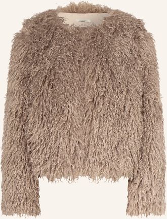 Lilienfels Lilienfels Kunstfell-Jacke beige