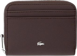 Lacoste Portefeuille zipp&eacute; compact Daily City - unisex - Accessoires - Brun - Taille: ONE Size
