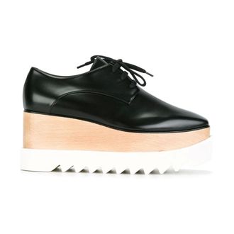 Stella McCartney Femme, Chaussures, Noir, Taille: 40 EU Escarpin compens&eacute; &agrave; plateforme avec la&ccedil;age sur le devant