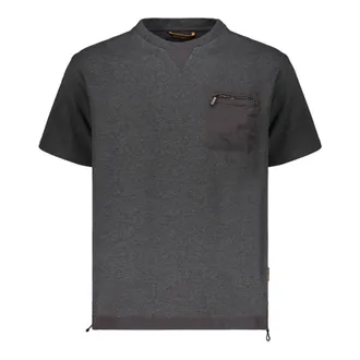 Moorer Dunkelgraues T-Shirt mit Tasche - - Tops - Herren - Grau - M
