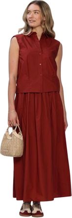 Lina Locchi Damen, Blusen & Hemden, Rot, MGr&ouml;&szlig;e