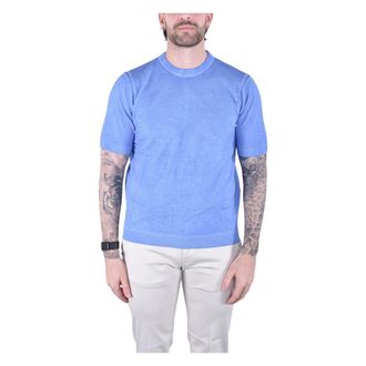 KANGRA Homme, Tops, Bleu, Taille: M T-shirt &agrave; Manches Courtes et Col Rond