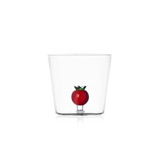 Ichendorf Milano Tumbler Tomodoro, Collection Vegetables, 35 cl, verre borosilicate, fait &agrave; la main