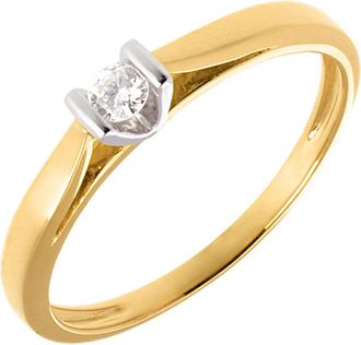 Edenly Solitär Caldera in Gelbgold