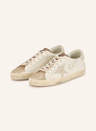 Golden Goose Sneaker Super-Star Mit Schmucksteinen weiss
