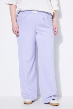 STUDIO UNTOLD Schlupfhose Hose Straight Legs Elastikbund mit Label