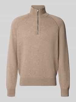 HUGO BOSS Pullover aus Wolle mit Troyerkragen Modell H-Fabio