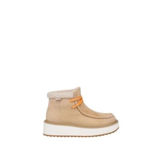 Love Moschino Femme, Chaussures, Beige, Taille: 38 EU Bottines en tissu doux