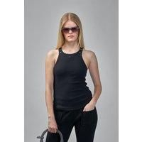 Courr&egrave;ges Buckle 90s Rib Tank Top