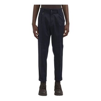 Paolo Pecora Pantalon en coton stretch - Homme - Pantalons - Bleu - Taille: S