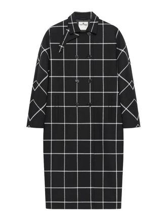 Courr&egrave;ges Manteau Au Genou - Noir