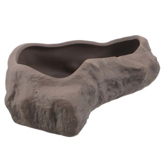 Cabilock Keramik-pflanztopf in Felsoptik Kleiner Bonsai-Topf Mit Geschlossenem Boden Pflanzgef&auml;&szlig; F&uuml;r Sukkulenten Blumentopf Aus Keramik F&uuml;r Innen Und Au&szlig;enbere