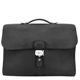 Herm&egrave;s Sac porte-documents Pre-owned - unisex - Pre-owned - Noir - Taille: ONE Size