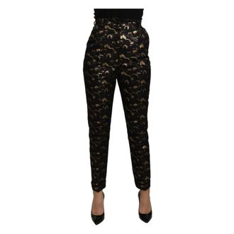 Dolce & Gabbana Slim-fit Hosen - - Trousers - Damen - Schwarzk - S