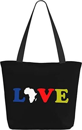 AOOEDM Africa Love Ladies Shopping Bag 13x11x7in.Le cadeau parfait pour la Saint-Valentin.Cest de la Saint-Valentin pour maman, fille, &eacute;pouse, etc
