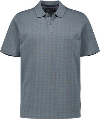 Marc O'Polo Herren Polo-Shirt grau Baumwolle