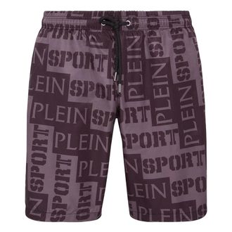 Plein Sport Short de bain imprim&eacute; logo - Homme - Sport - Violet - Taille: S
