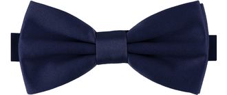 Ladeheid Herren Schmale Fliege M (12cm x 6cm), Dunkel Blau, 12cm x 6cm