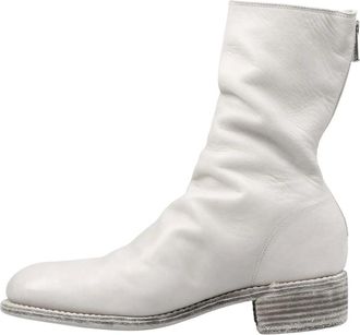 Guidi Homme, Chaussures, Gris, Taille: 41 EU Bottines en cuir &agrave; fermeture &eacute;clair arri&egrave;re