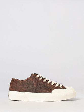 Superga Baskets 2432 Works en cuir martel&eacute; avec effet us&eacute;