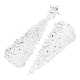 BESPORTBLE Sewroro 2st&uuml;cke Dekorativer Acryl-Weihnachtsbaum Baummodell f&uuml;r Weihnachten Wohnschmuck Tischdeko Festtagsdekoration Partyschmuck Exquisites Weihnacht