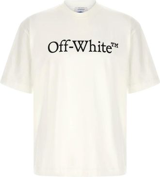 Off-white Homme, Tops, Blanc, Taille: L Big Bookish Skate T-Shirt
