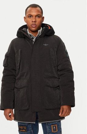 Aeronautica Aeronautica Militare Winterjacke 242AB2195CT3431 Schwarz Regular Fit