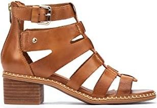 Pikolinos Sandales à Talon en Cuir BLANES pour Femme Color Brandy