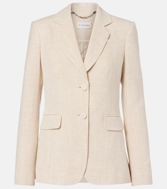 Altuzarra Blazer Fenice en lin m&eacute;lang&eacute;
