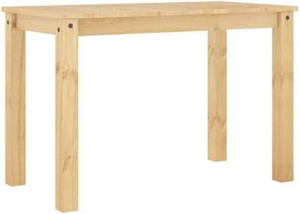 Les Tendances Table à manger en bois de pin massif Autika - Élégance rustique et polyvalence 117 cm-Naturel-Largeur 117 cm