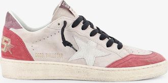 Golden Goose Ballstar suede sneakers with logo on the side - GOLDEN GOOSE DELUXE BRAND - gender_Woman