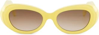 Emmanuelle Khanh lunettes de soleil Paris - Jaune