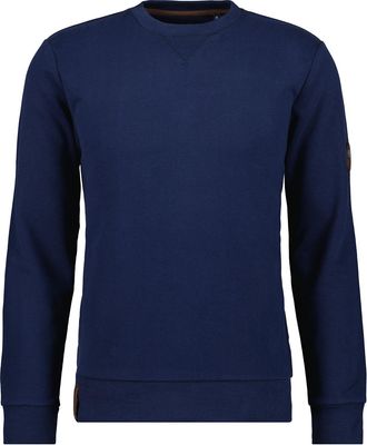 Ragman Herren Sweatshirt Rundhals Dunkelblau-711, XL