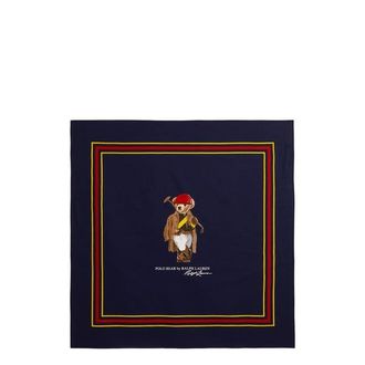 Polo Ralph Lauren Foulard carr&eacute; imprim&eacute; en coton