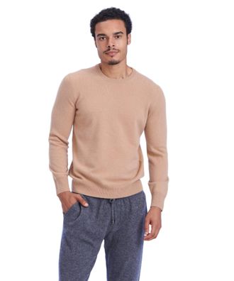 Naadam Herren The Original Cashmere Crewneck Sweater, Camel