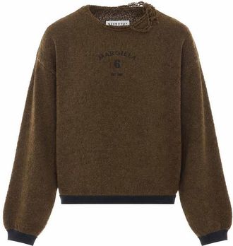 Maison Margiela Rundhalspullover - Gr&uuml;n