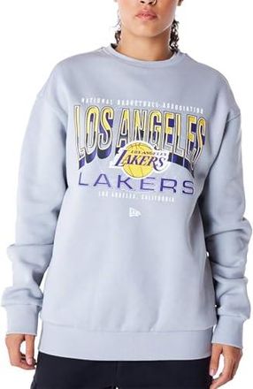 New Era NBA Los Angeles Lakers Sweat-shirt unisexe, gris, L