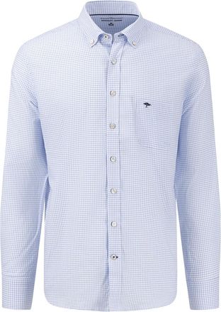 Fynch-Hatton Weiches Oxford Hemd aus Baumwolle White/Blue/XXL