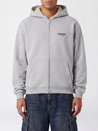 Represent Relaxed-Fit Kapuzenjacke von mit Rei&szlig;verschluss und gesticktem Logo