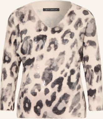 Betty Barclay Pullover Mit 3/4-Arm Und Pailletten grau