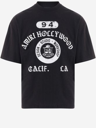Amiri T-shirt en coton avec logo imprim&eacute;
