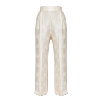 Valentino Garavani Seidenhose mit B&uuml;gelfalte - - Trousers - Damen - Beige - XS