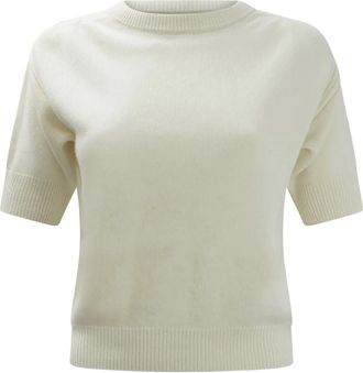 SA SU PHI Oberteil aus Kaschmir - Weiß