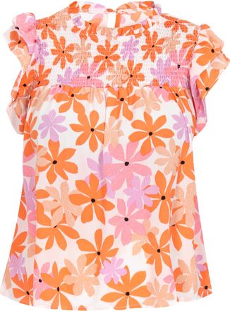 Usha Bluse Frauen mehrfarbig orange