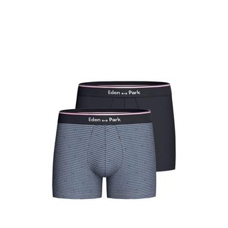 Eden Park Lot de 2 boxers imprim&eacute;s en jersey de coton stretch