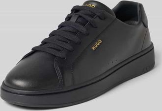 HUGO BOSS Sneaker aus Rindsnappa mit Logo-Details