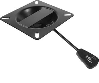 IFUNDOM Drehbarer Drehteller aus Stahl mit Explosionsgesch&uuml;tzter Platte Robustes B&uuml;rostuhl Fu&szlig;kreuz Verstellbares Stuhlgestell Zubeh&ouml;r