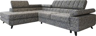 Mirjan24 Ecksofa Kaspro Premium, Eckcouch mit Schlaffunktion und Bettkasten, Polstersofa, L-Form Sofa, Couch, Wohnlandschaft, Polstergarnitur, Bettsofa, Polste